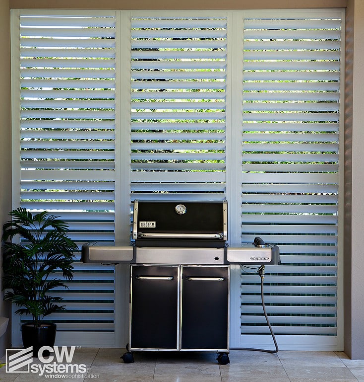 Vueline Fixed Aluminum CW Systems Shutters at SE Timber Floors
